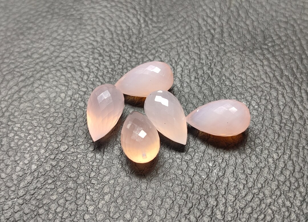 Five Perfectly Matched Pairs Inverted Teardrop Briolettes Top Half ...