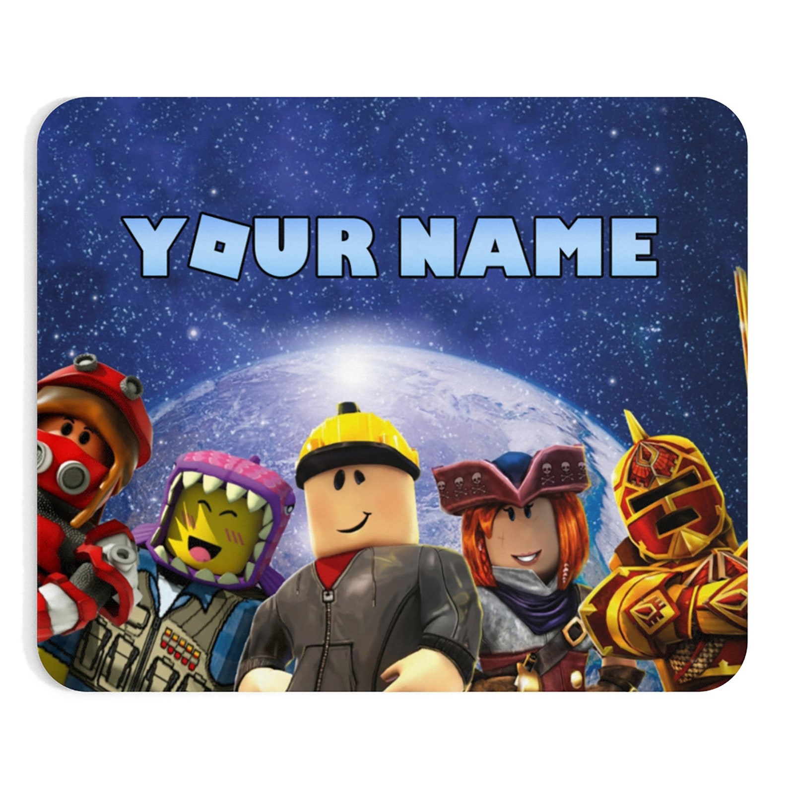 Personalised Roblox Mouse Pad With Name Mat Cool Gaming | Etsy