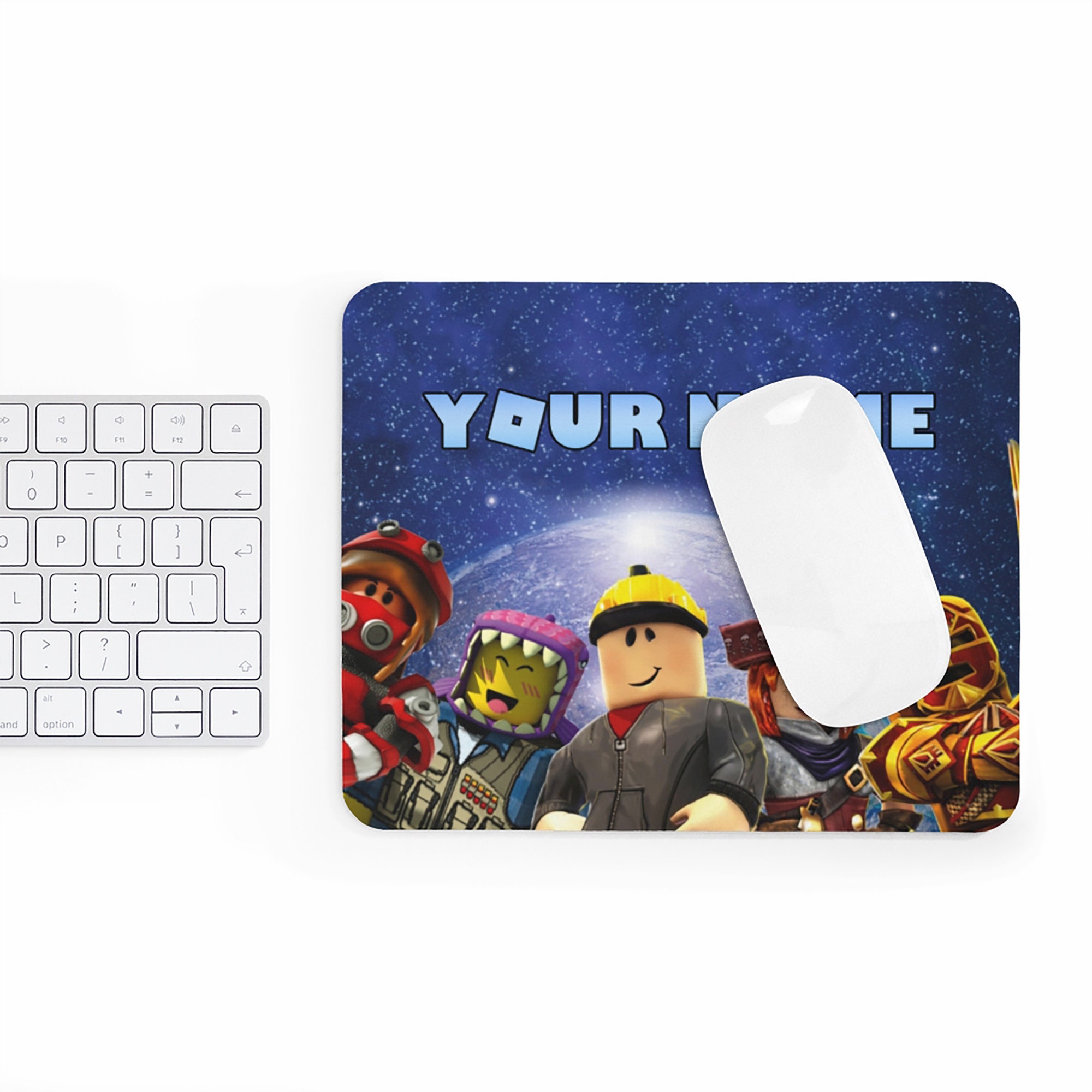 Personalised Roblox Mouse Pad With Name Mat Cool Gaming | Etsy