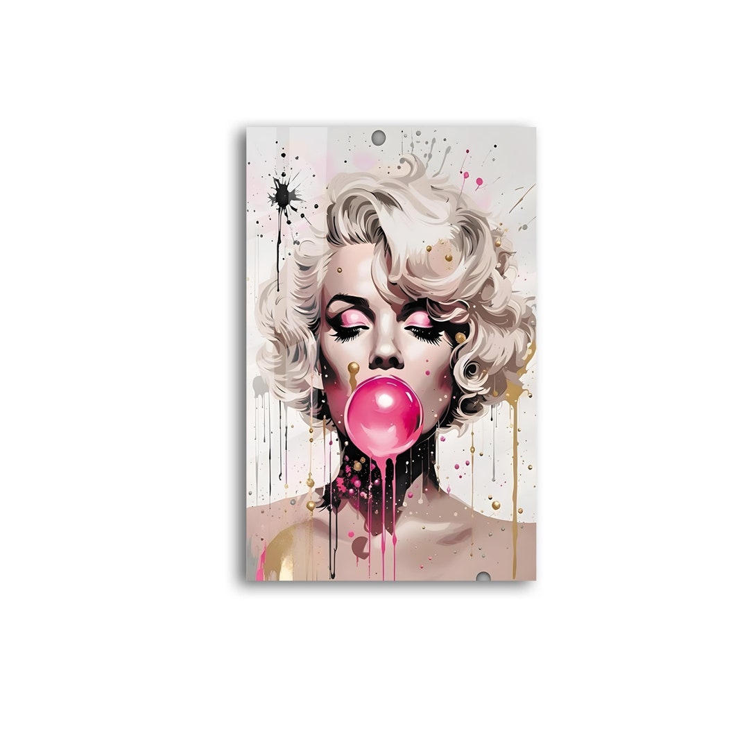 Pop Art Glass Printing Wall Art Glass Wall Art Home Decoration House ...