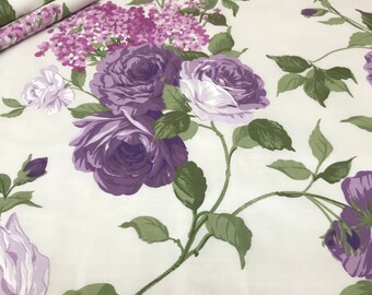 Large Flower Fabric | Etsy UK