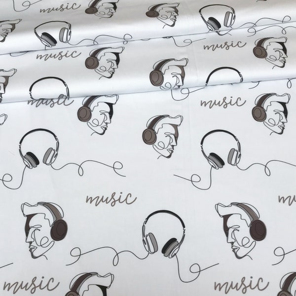 Record Print Fabric - Etsy