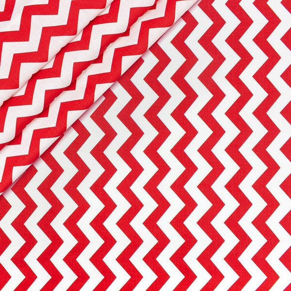 Red Chevron Curtains - Etsy