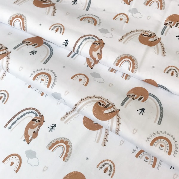 Sloth Fabric - Etsy