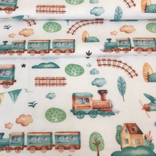 Train Fabric - Etsy