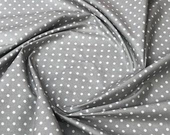 Grey Dot Fabric | Etsy