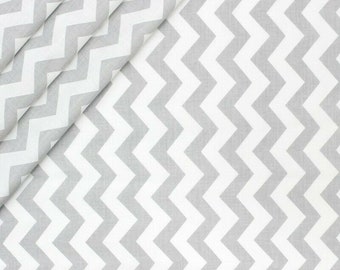 Chevron Fabric Chevron Light Grey by Misstiina Chevron - Etsy
