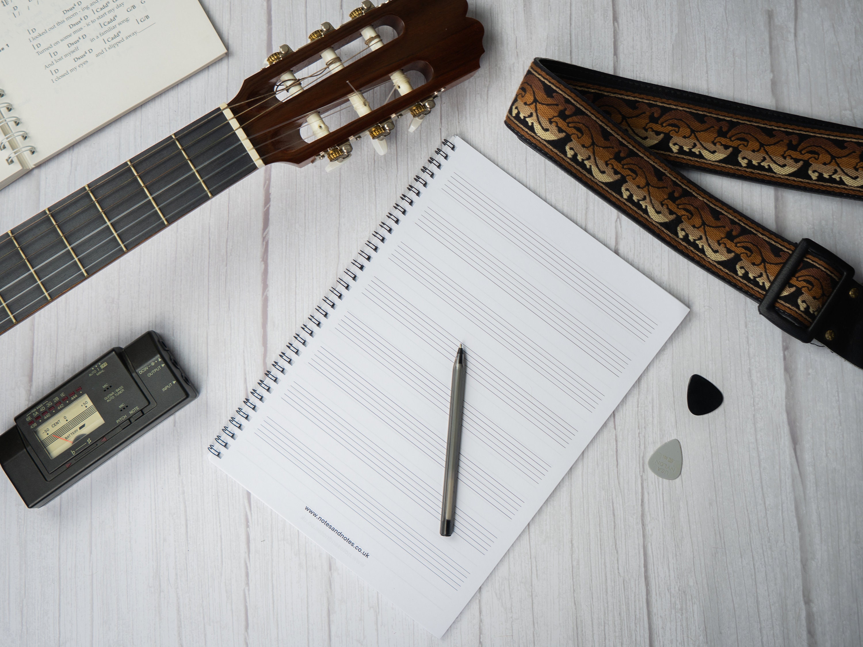 Music Composition Notebook With Manuscript Paper and Lined Paper - 8 ...