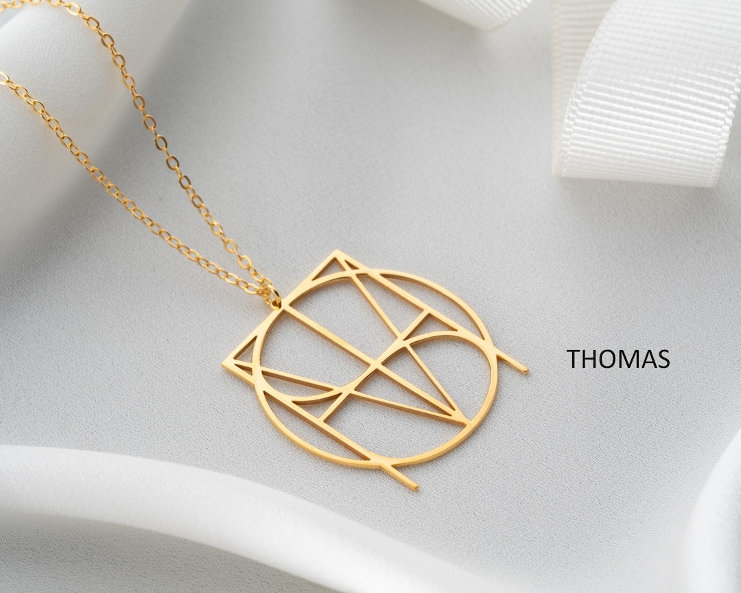 Personalized Logo Name Necklace-monogram Name Necklace-minimalist Logo ...