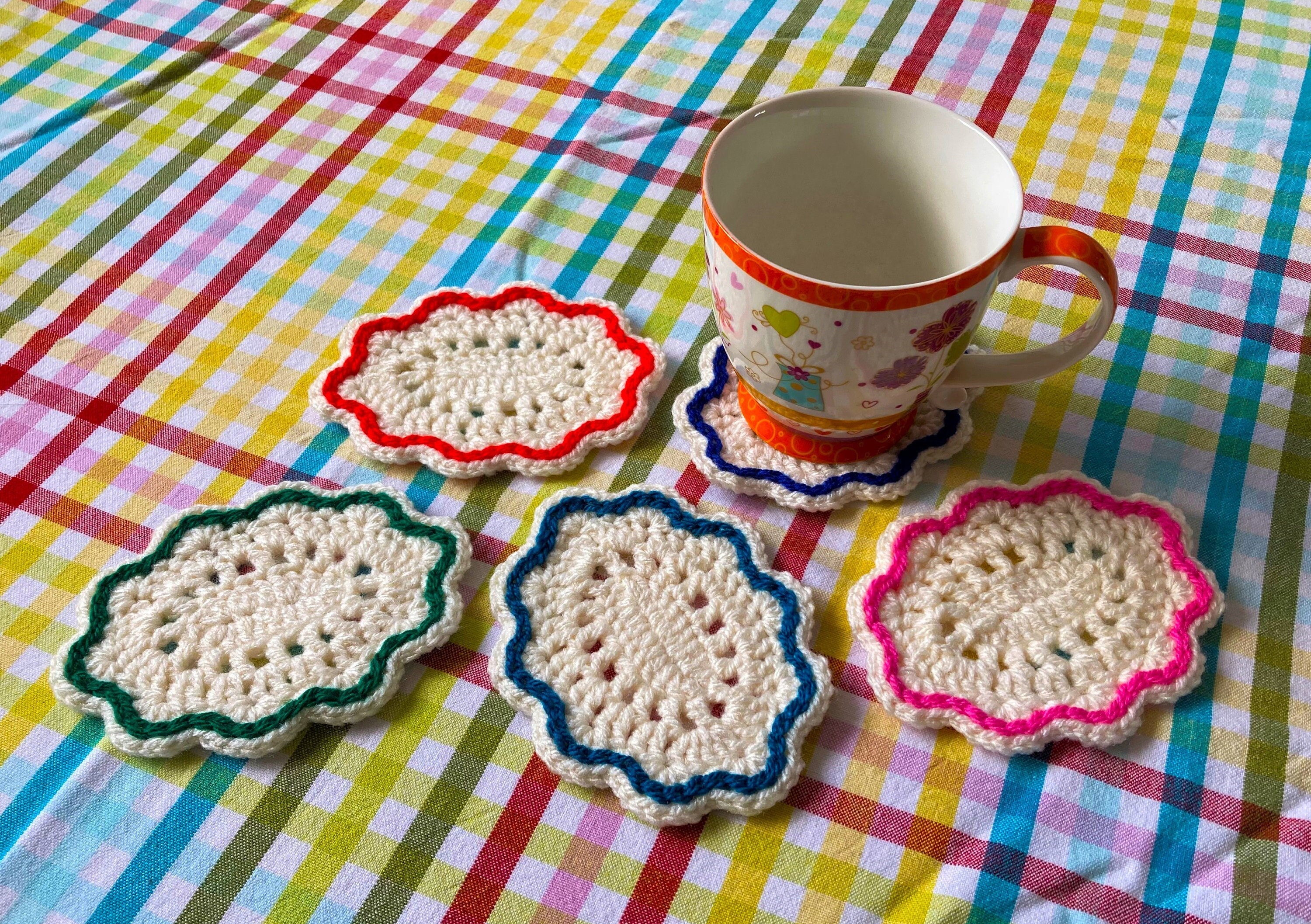 Oval Coaster Crochet Pattern/pdf File With Step by Step Photo Tutorial ...
