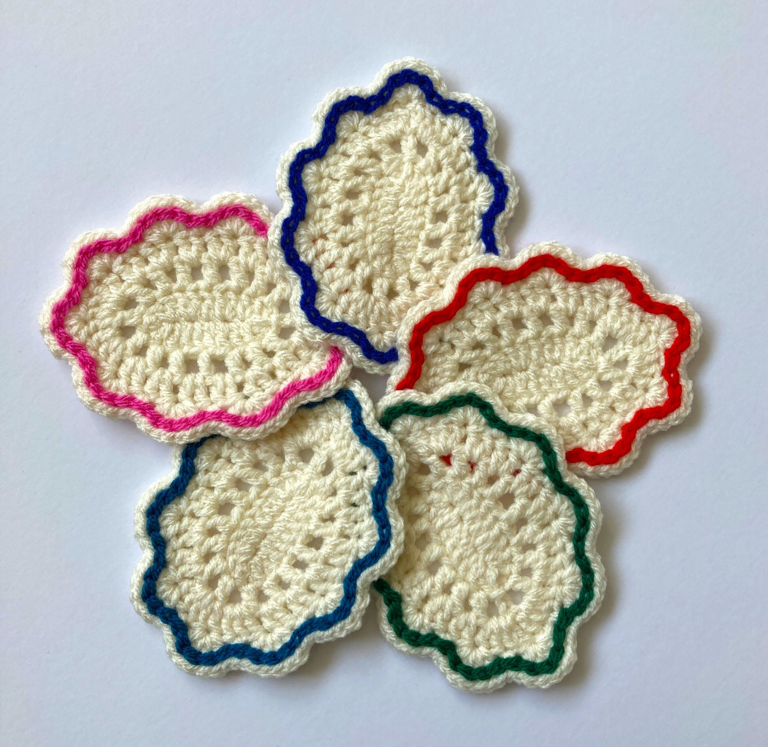Oval Coaster Crochet Pattern/pdf File With Step by Step Photo Tutorial ...