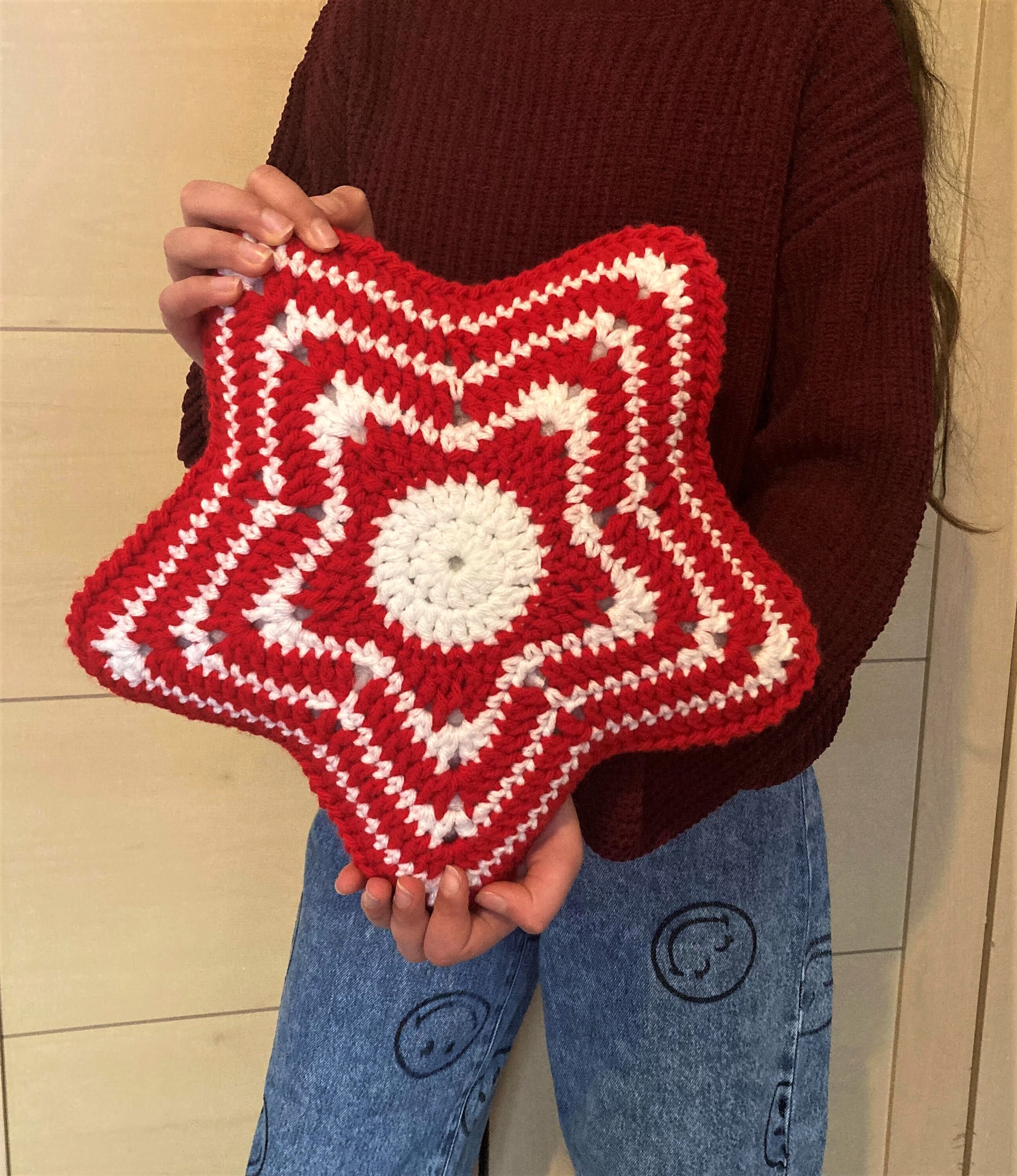 Star Pillow Crochet Patterns//small, Medium & Large Sizes//crochet Star ...