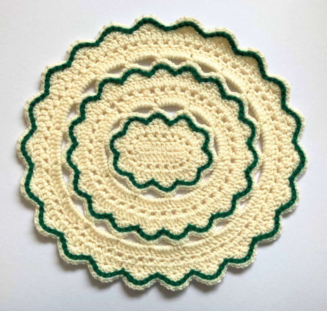 Oval Placemat Crochet Pattern/pdf Pattern With Step by Step Photo ...