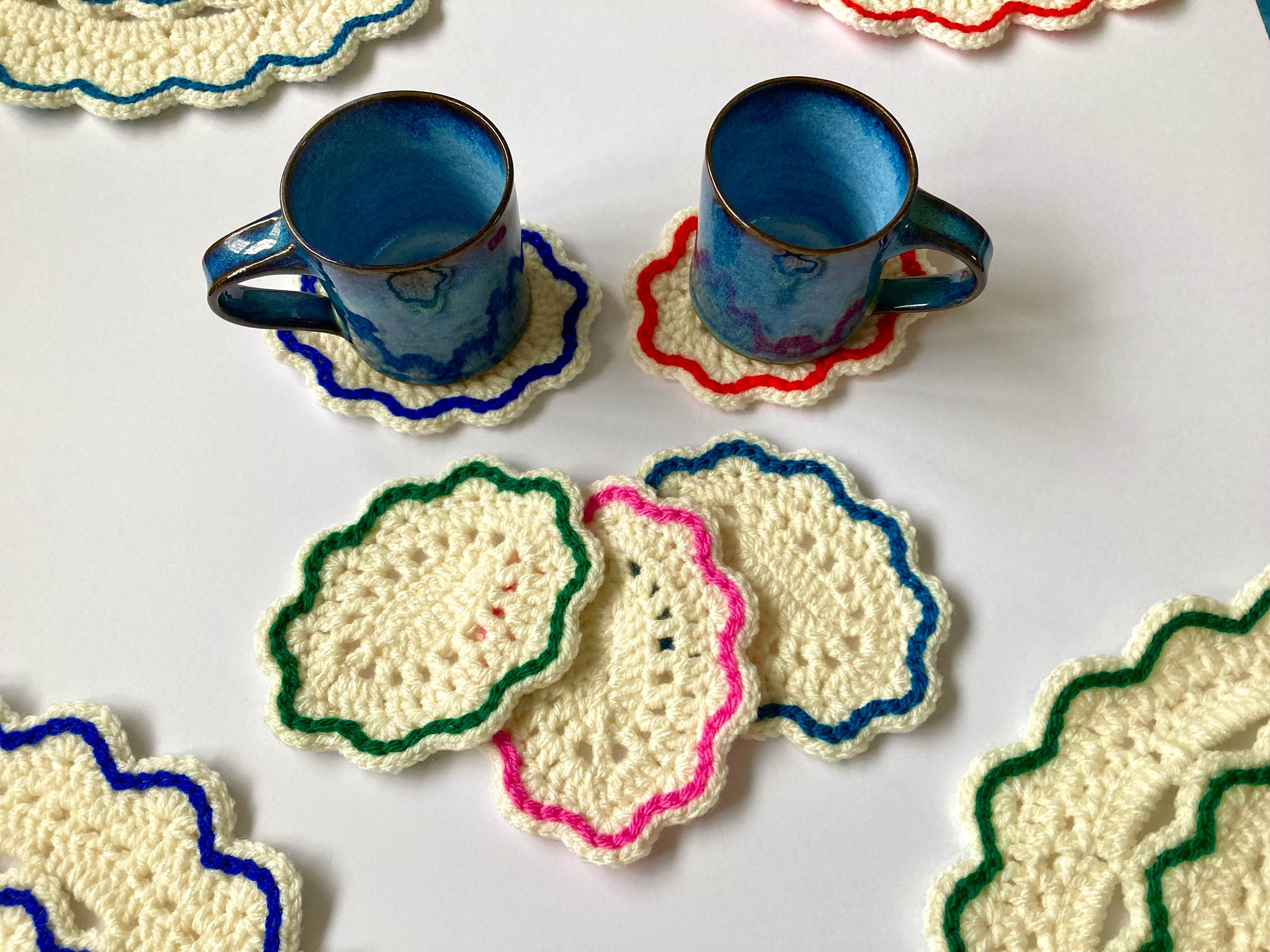 Oval Coaster Crochet Pattern/pdf File With Step by Step Photo Tutorial ...