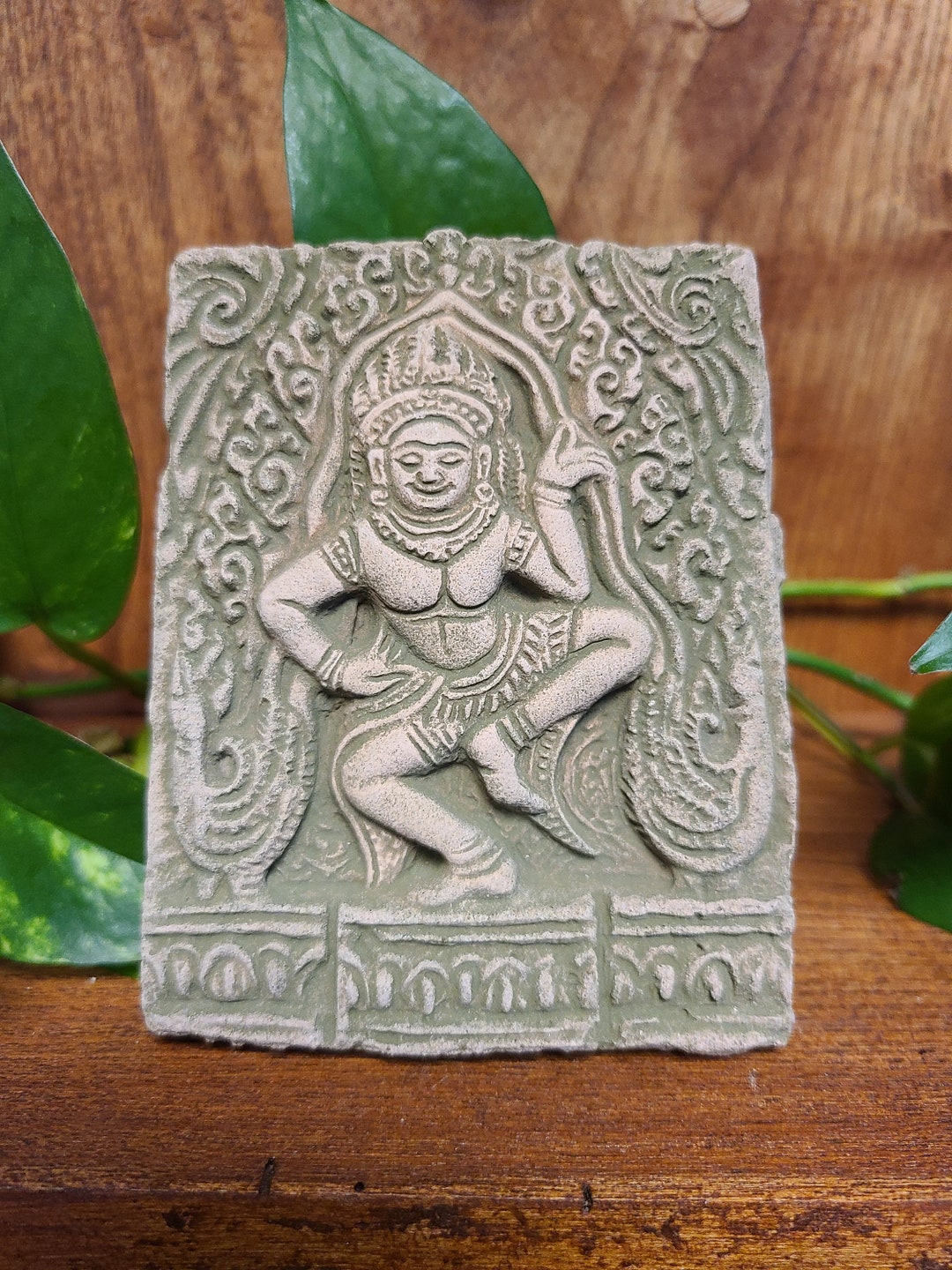 Sandstone Mohini Goddess Dancing, Large Engraving 4in Tall - Etsy