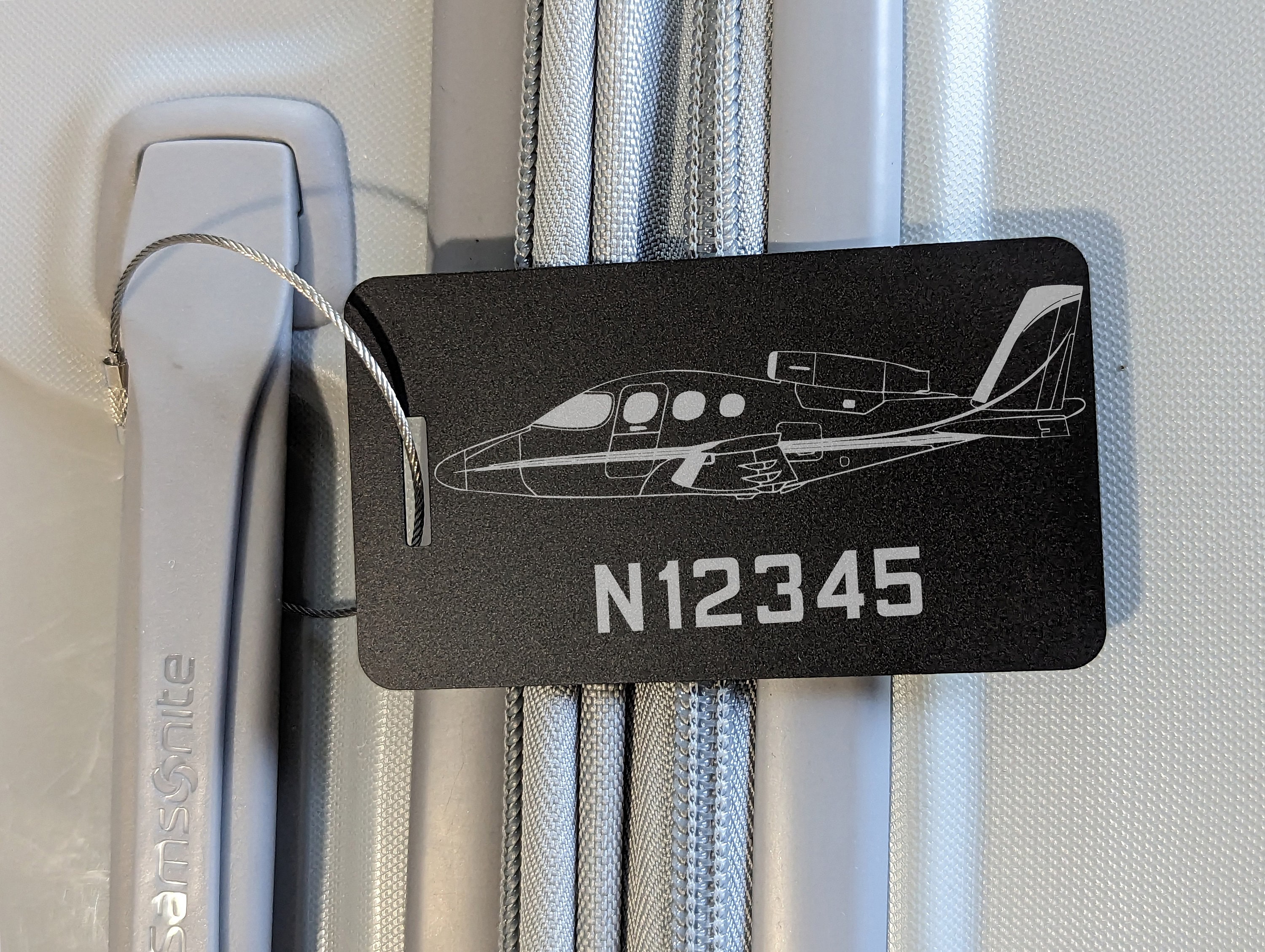 Custom Cirrus SF-50 Vision Jet Tag for Luggage, Flight Bag Great Gift ...