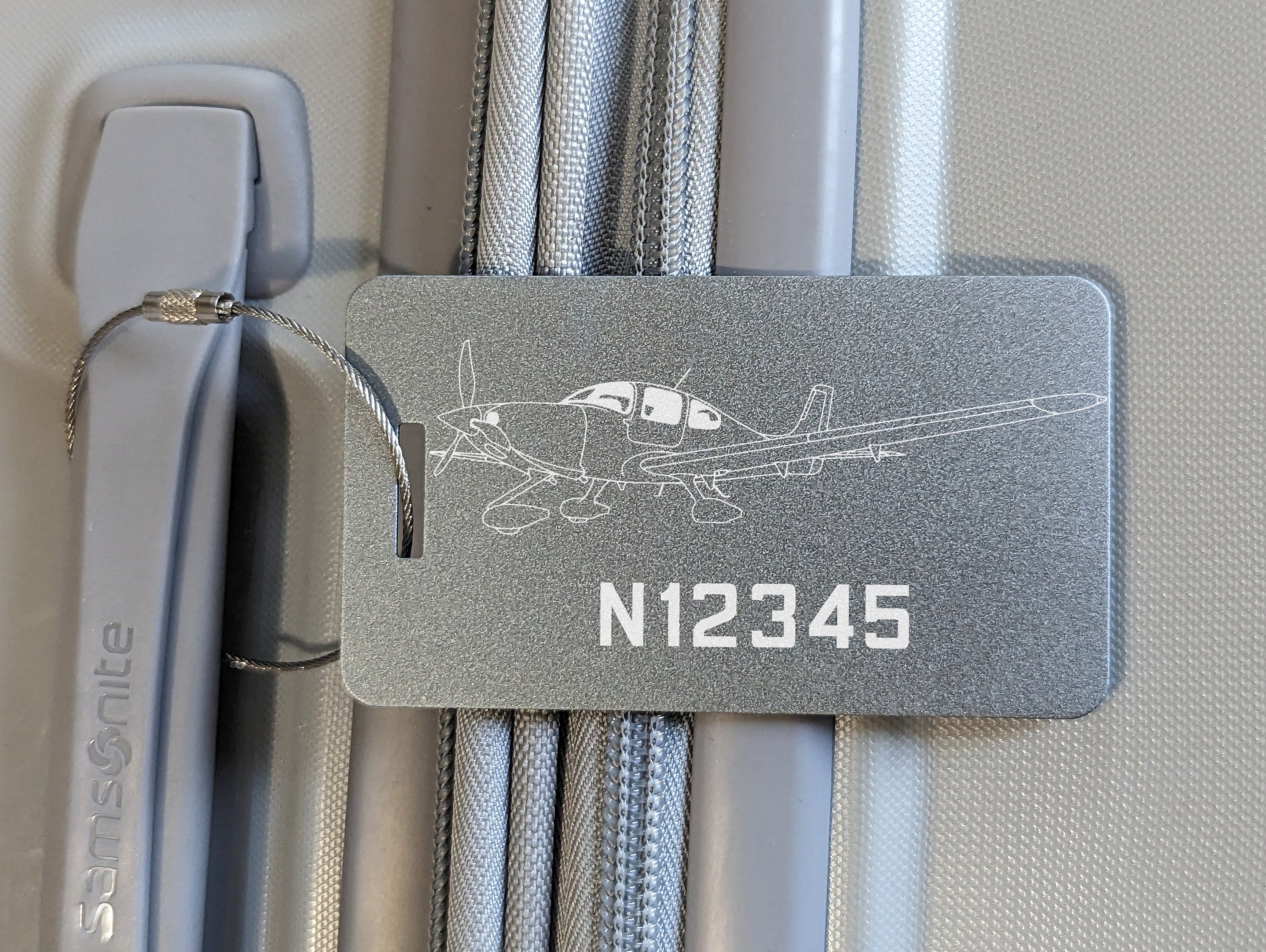 Custom Oblique View Cirrus SR-22 Tag for Luggage Flight Bag - Etsy