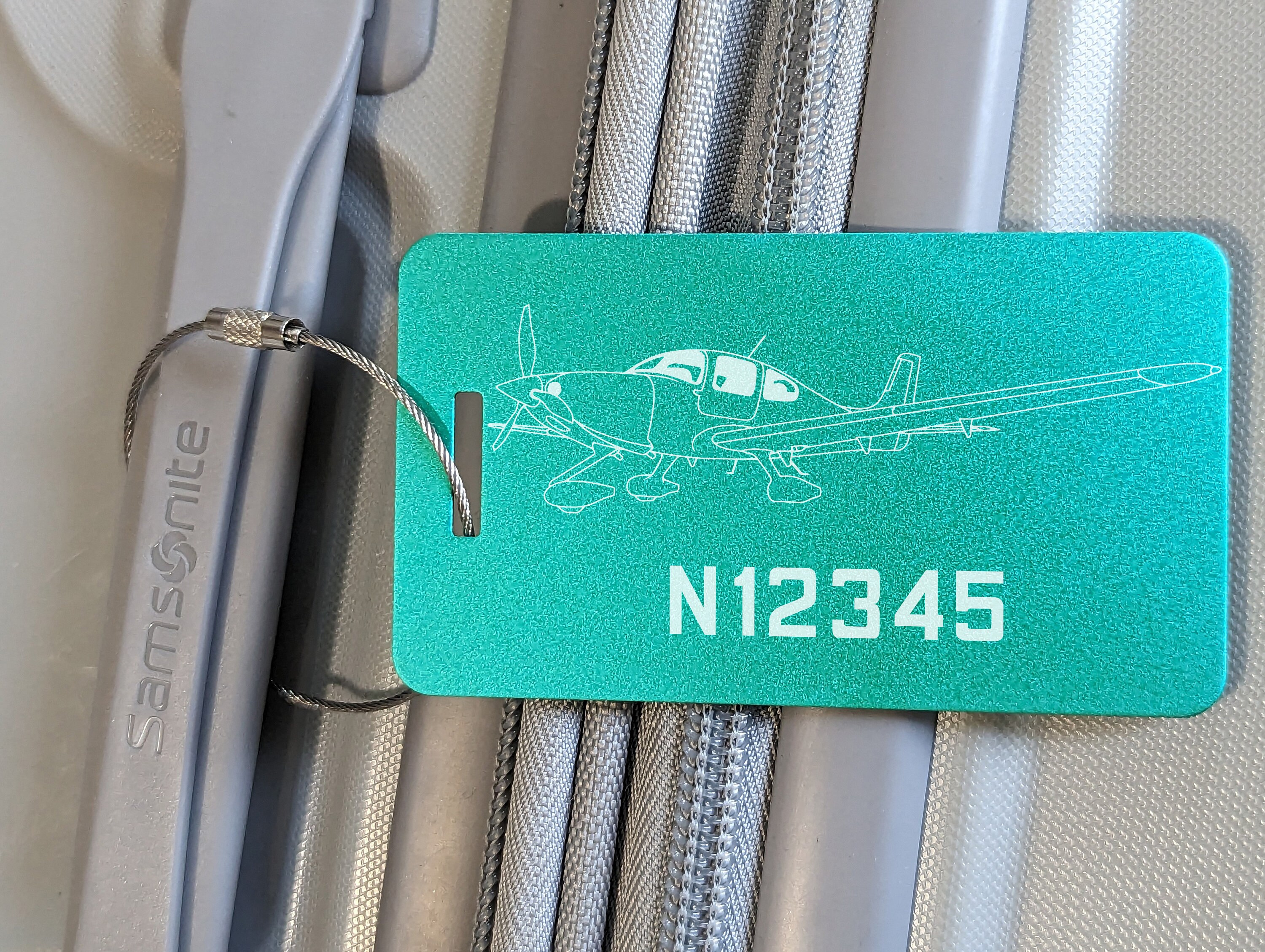 Custom Oblique View Cirrus SR-22 Tag for Luggage Flight Bag - Etsy
