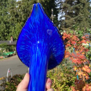 Unique Blown Glass Flower, Water Spitter, Outdoor Fountain, Father and ...
