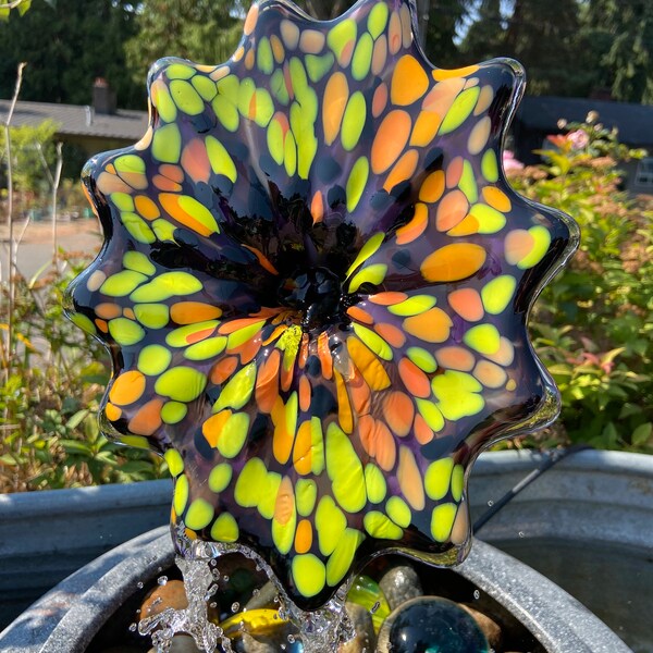 Solar Water Fountain Outdoor Garden - Etsy