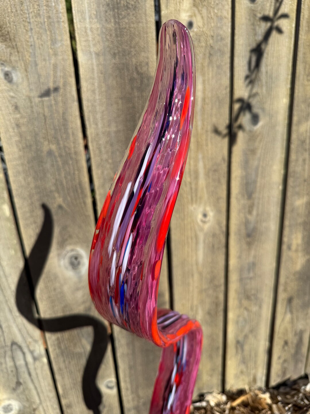 Blown Glass Garden Art Wave Father and Son Glass - Etsy
