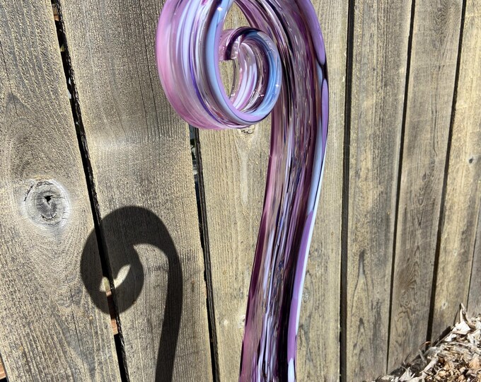 Fiddlehead, Glass Garden Art, Father and Son Glass - Etsy