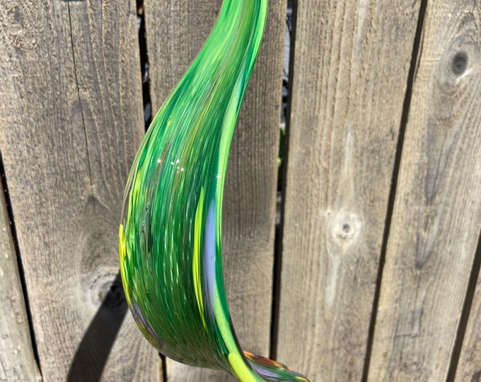 Glass Yard Art Hand Blown Glass Garden Stakes Tall Halloween - Etsy