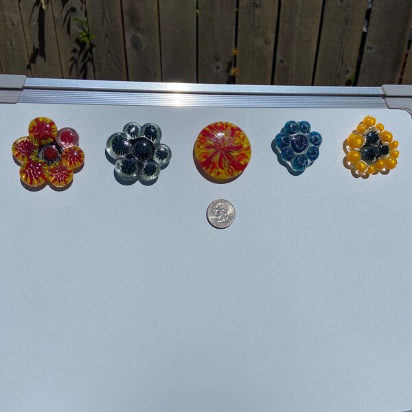 Fused Glass Magnets - Etsy