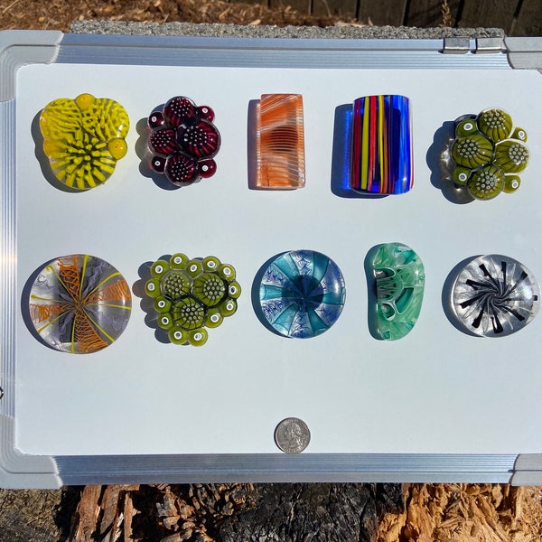 Fused Glass Magnets - Etsy