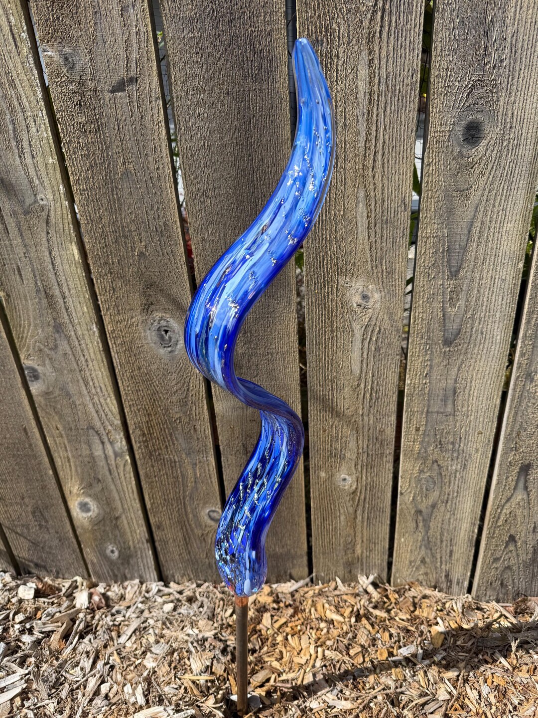 Glass Yard Art, Glass Garden Stakes, Garden Glass, Dichroic Glass ...