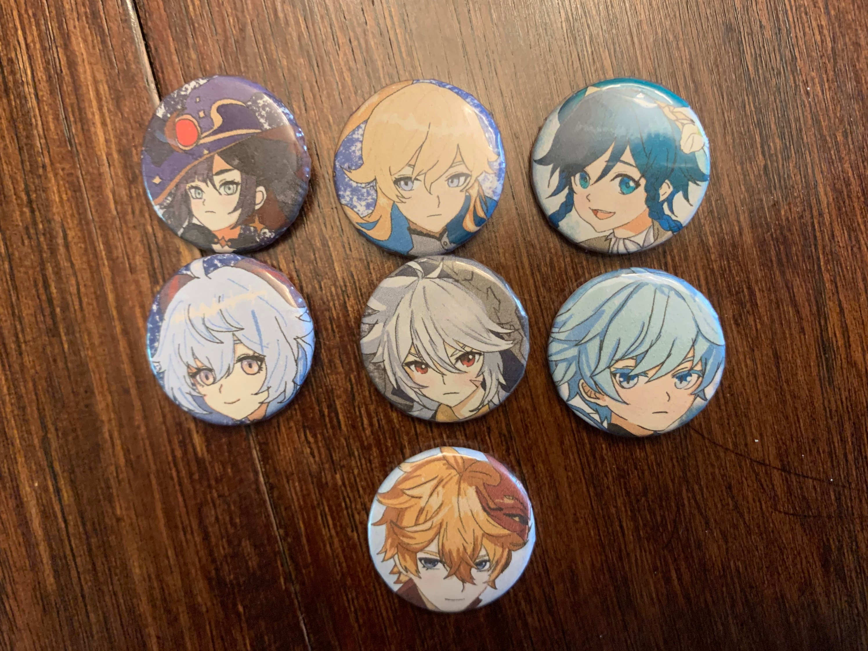 Genshin Impact Character Pins 1 Inch MORE COMING SOON | Etsy