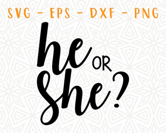 He or She Cute Baby Reveal It's a Girl Boy Svg Shirt - Etsy