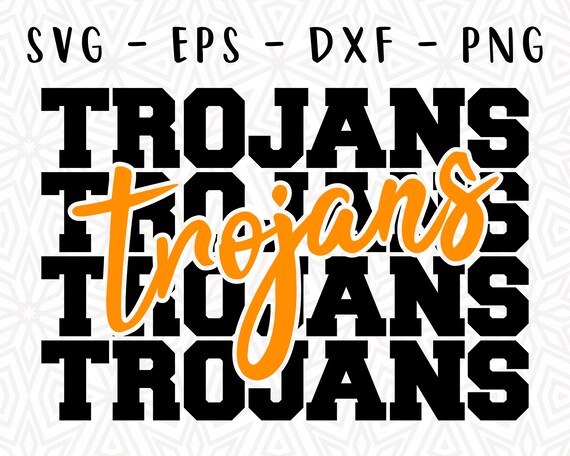 Trojans Svg Sport Fans Baseball Basketball Soccer Sport Team - Etsy