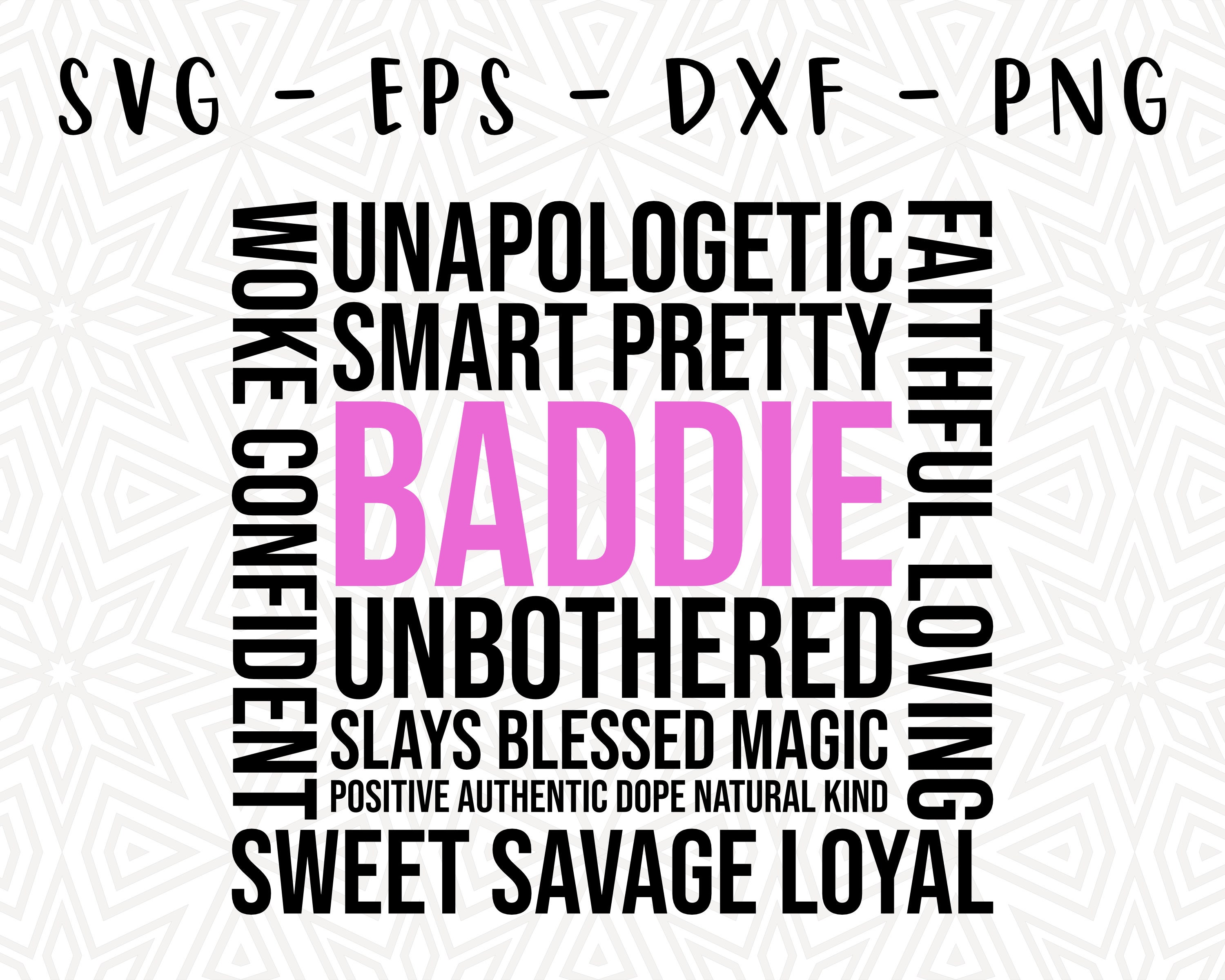I Am Baddie Booujee AF Savage Classy Ratchet Boujie Bougie - Etsy