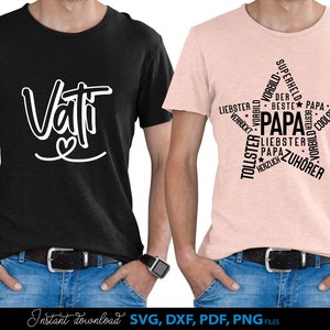 German Papa Plotter File SVG | Liebling Papa Heart SVG | Die Beste Papa ...