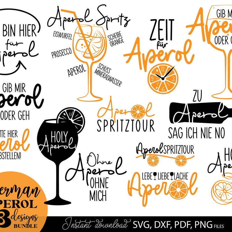 Aperol spritz plotterdatei - Etsy.de