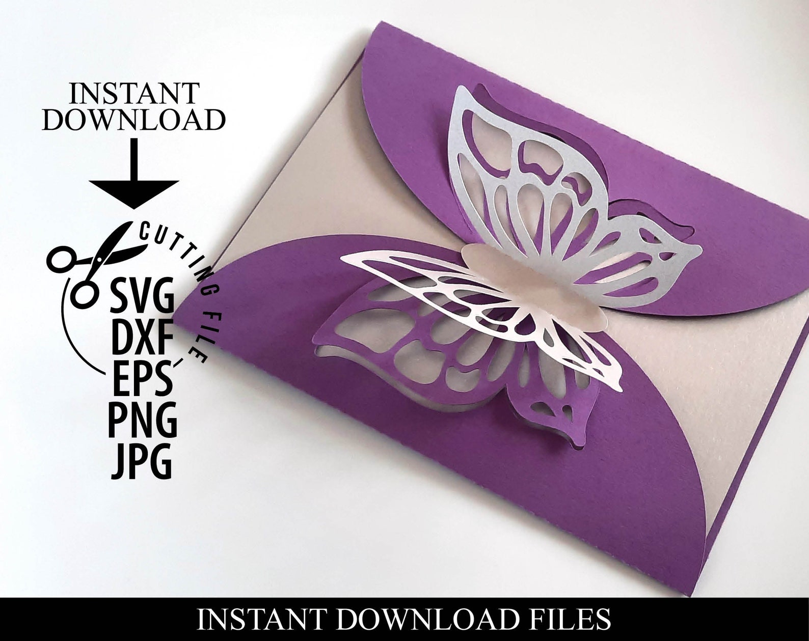 3D Card SVG Cut Butterfly Card SVG Pop up Butterfly 3D SVG Papercut ...