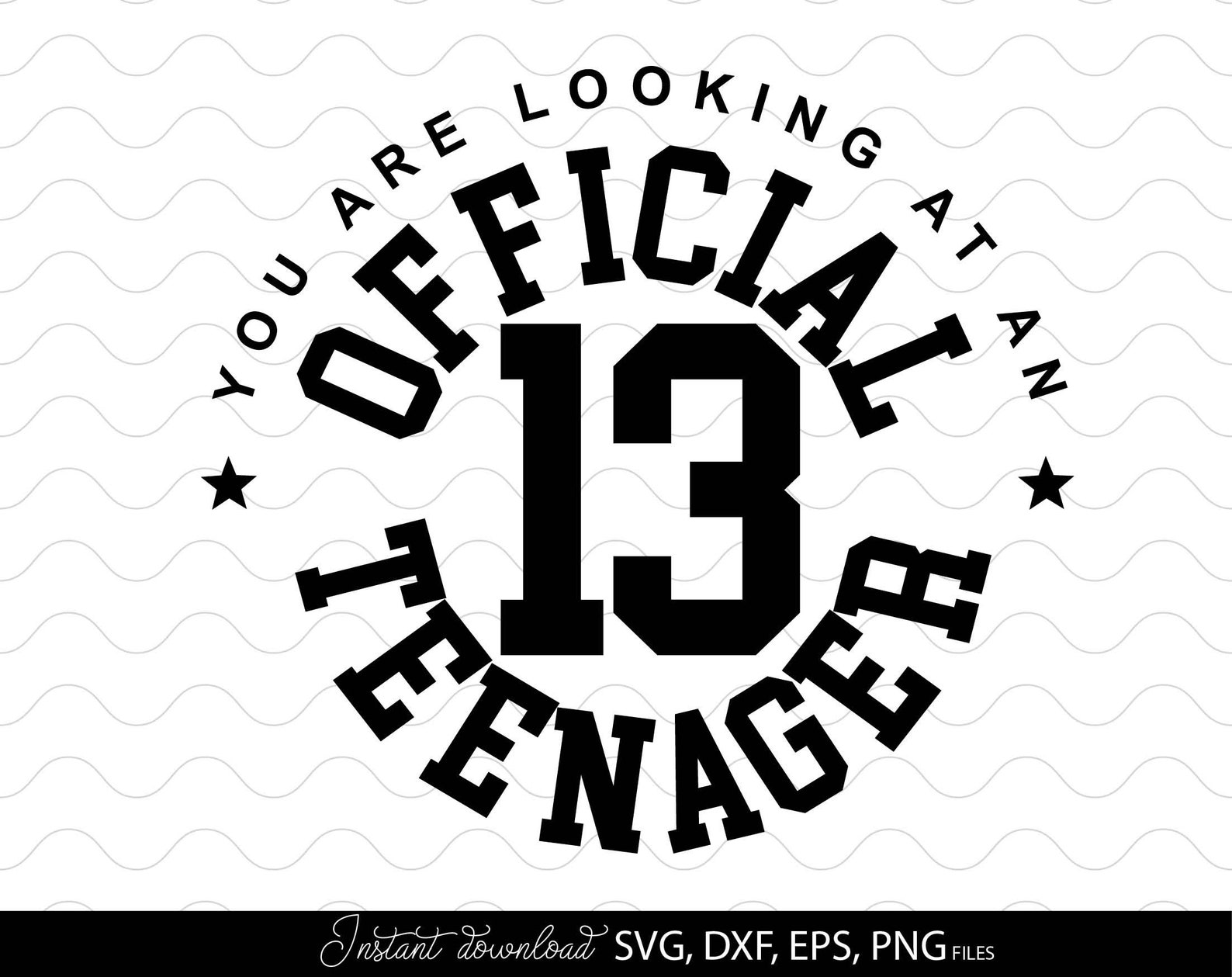 Official Teenager SVG 13th Birthday Girl Shirt SVG - Etsy