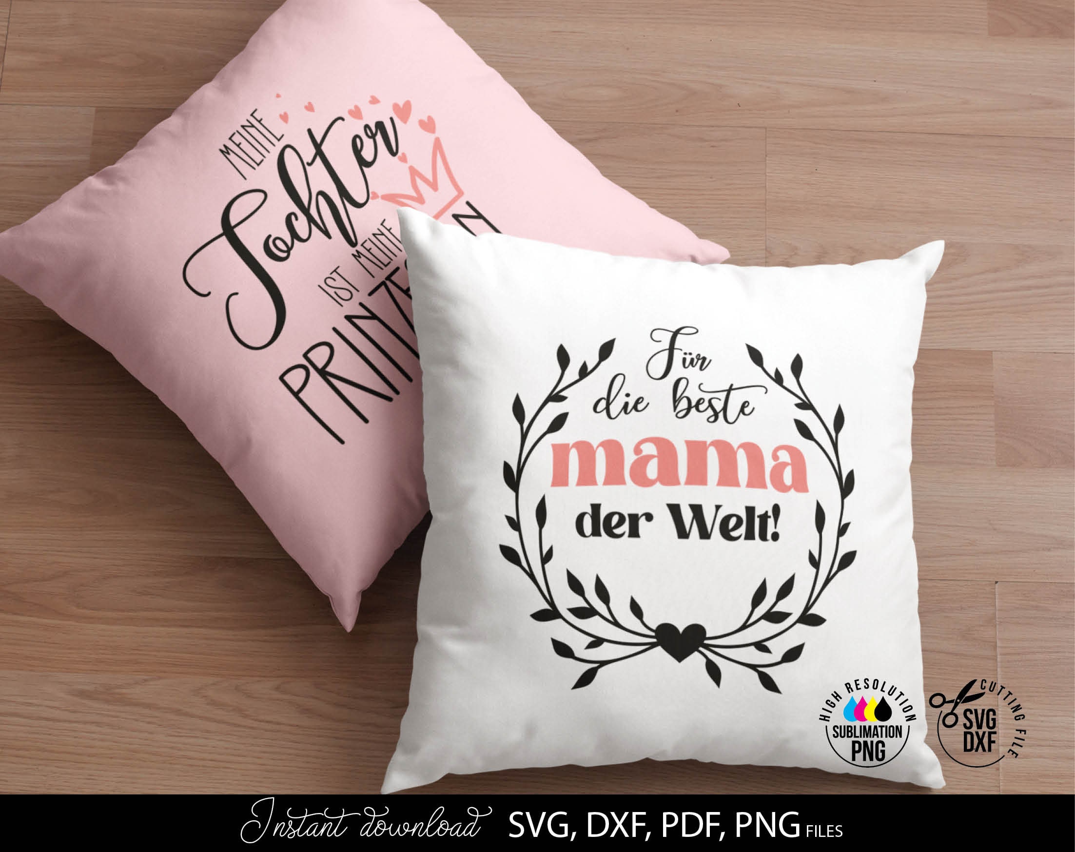 Deutsche Mama Plotterdatei SVG PNG DXF Bundle Beste Freundin - Etsy.de