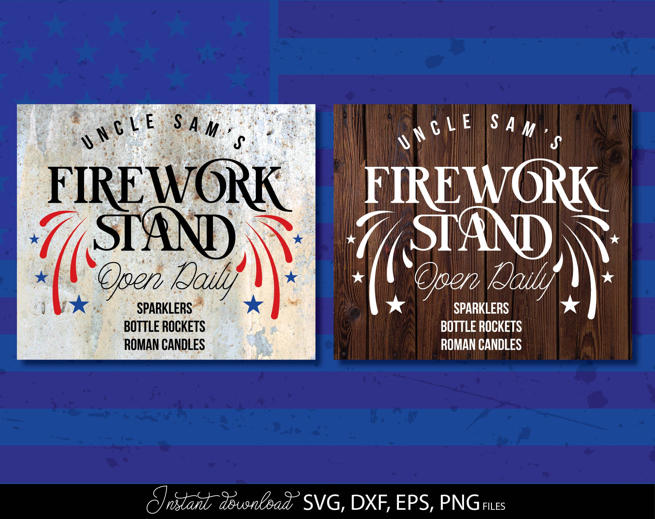 4th of July SVG Firework Stand SVG Patriotic Svg USA | Etsy