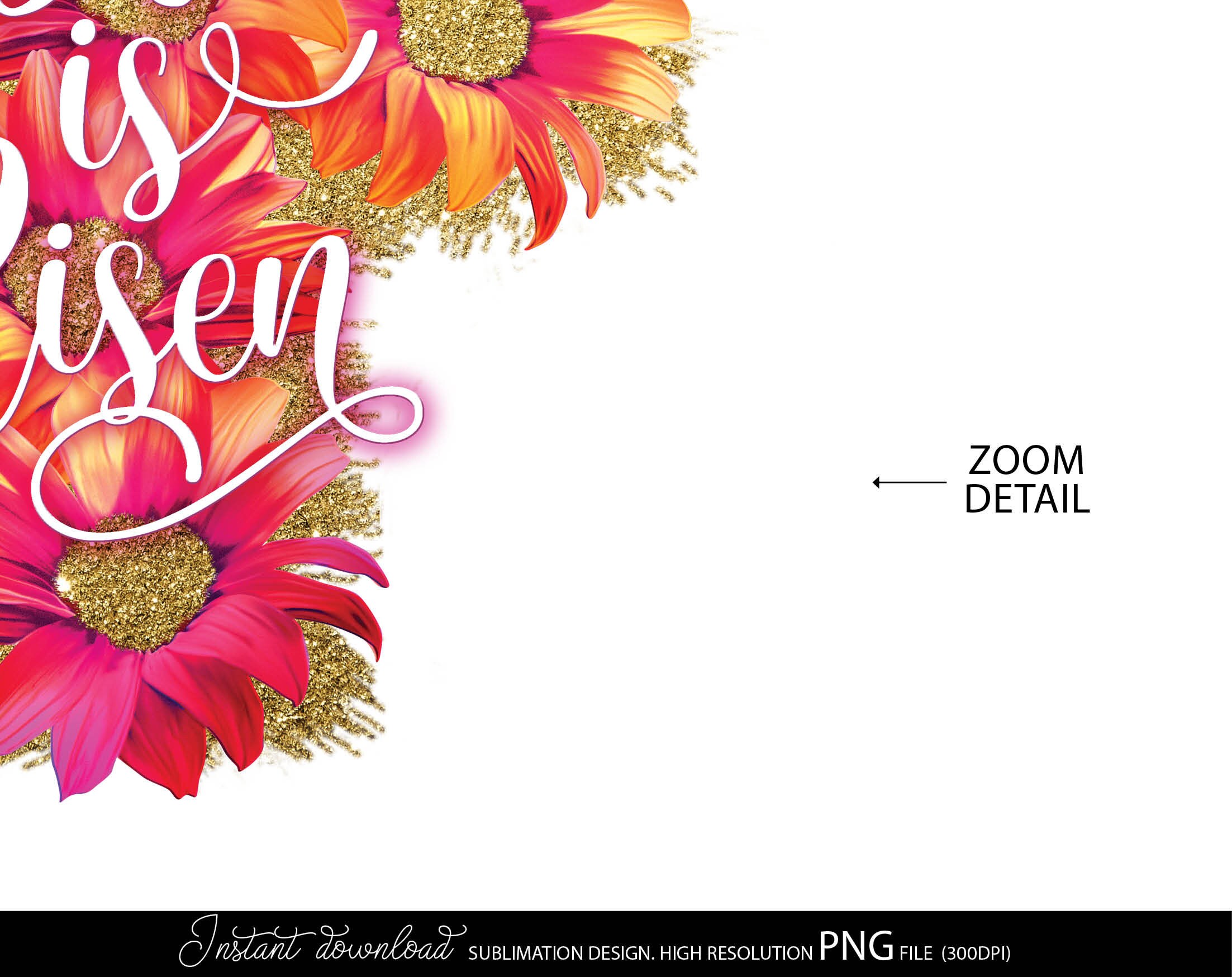 Easter Png He is Risen Png Flower Cross Png Faith Png - Etsy