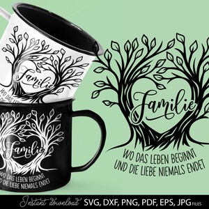 Family Tree of Life Plot File Svg Png German Tree of Life Familie Tree ...
