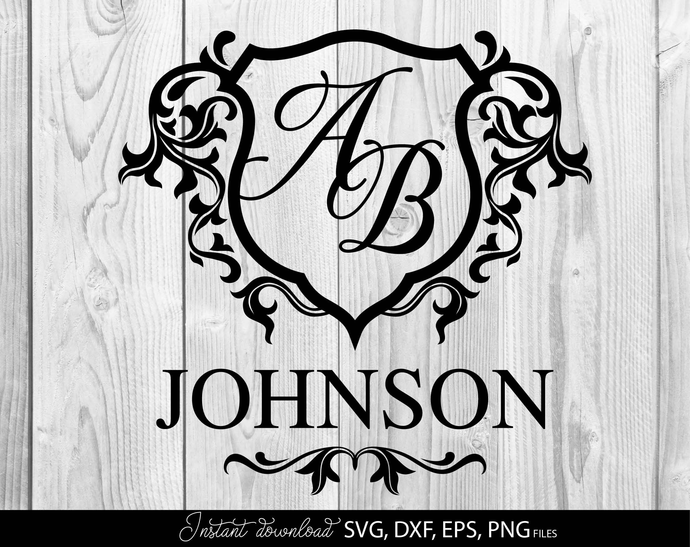 Monogram SVG Bundle Family Name Sign SVG Last Name SVG - Etsy