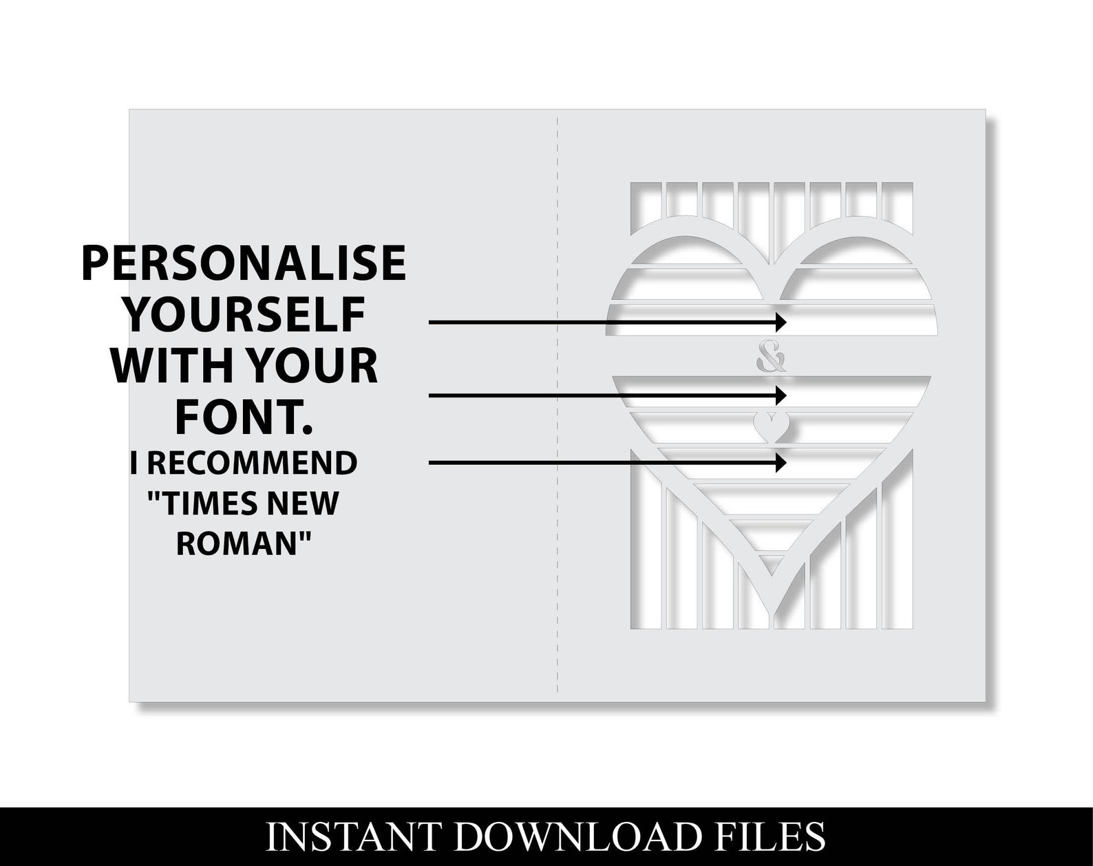 SVG Wedding Card Personalized Papercut Wedding Card SVG - Etsy