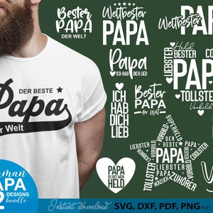 German Papa Plotter File SVG | Liebling Papa Heart SVG | Die Beste Papa ...