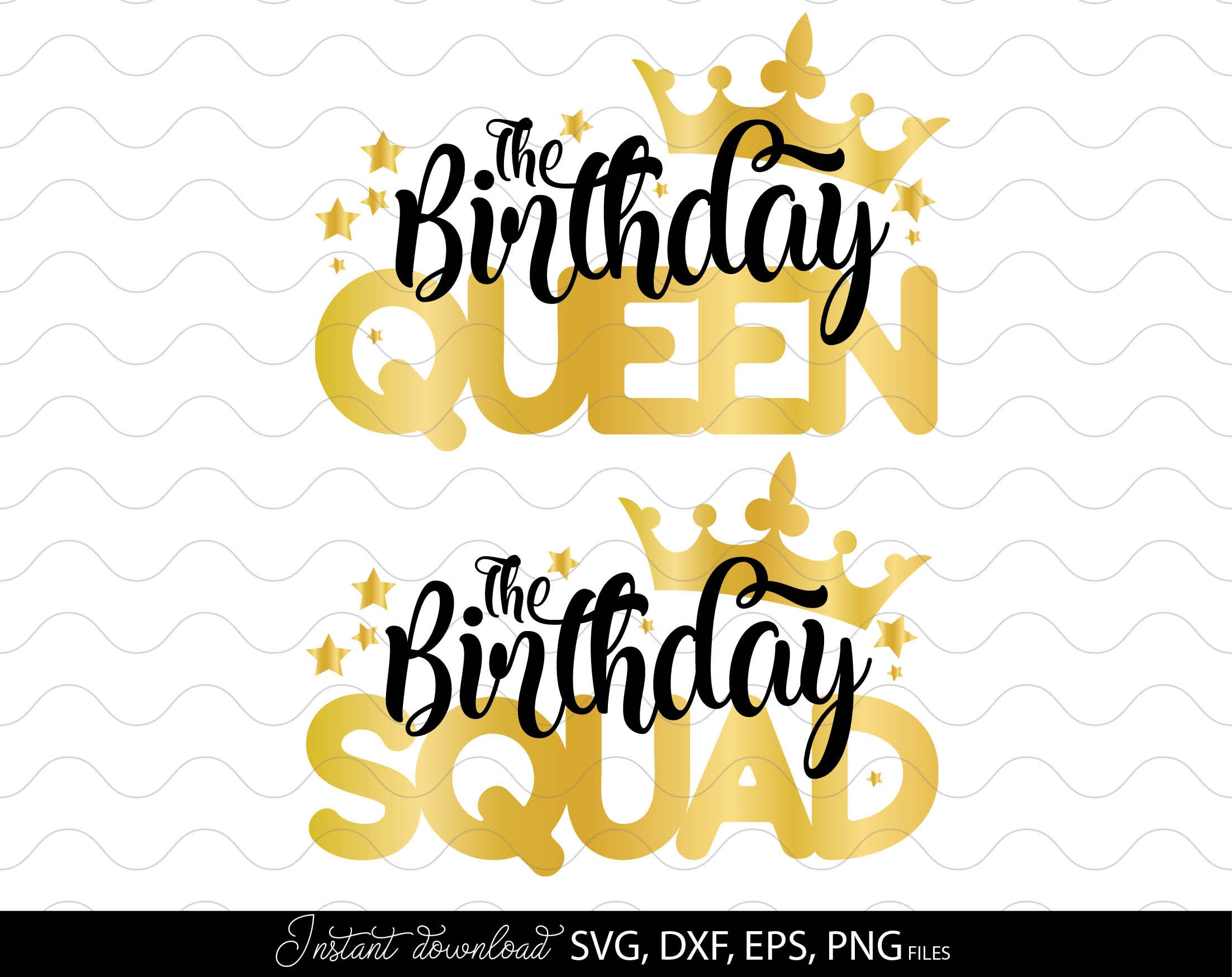 Birthday Queen Svg Birthday Svg Birthday Queen Squad Svg Etsy