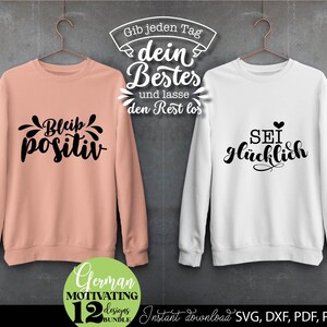 Deutsche Motivationszitate Plotterdatei SVG PNG DXF, Deutsche Sprüche Svg, German Plotterdatei ...
