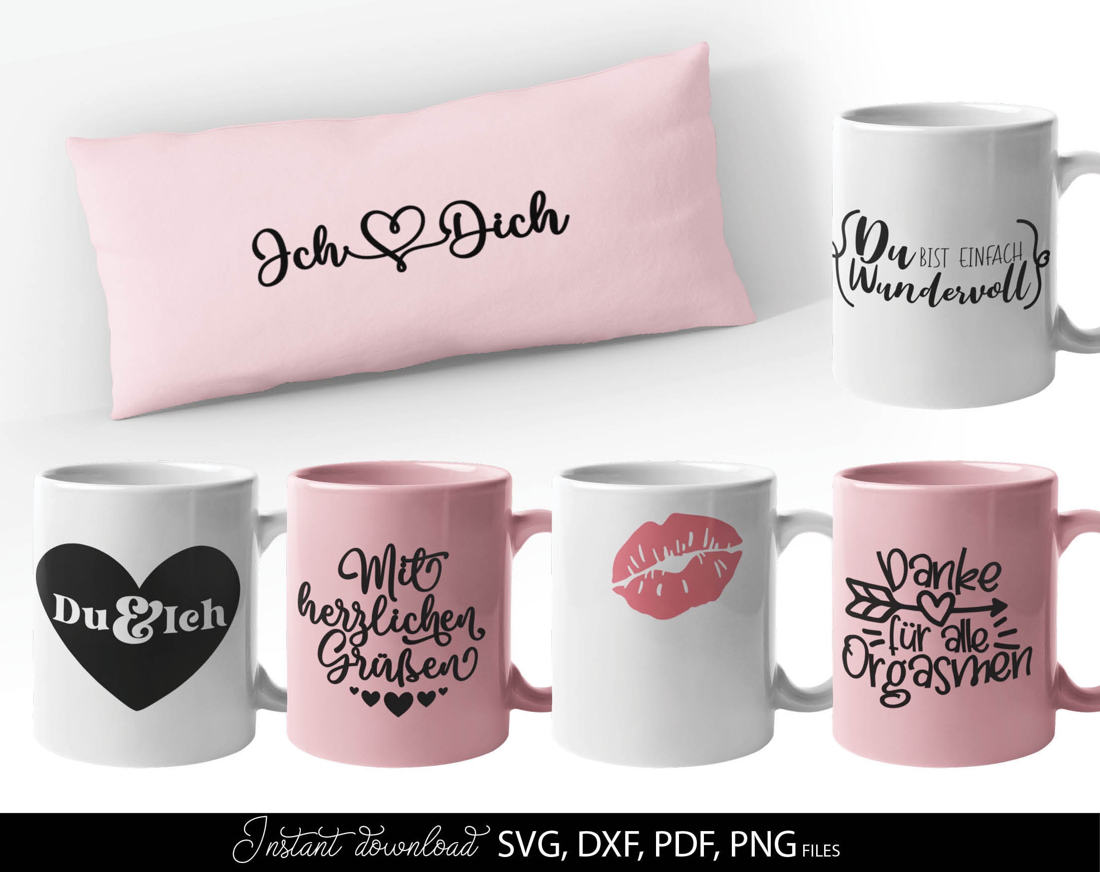 German Liebe Quotes Plotter File SVG PNG DXF Liebling Heart - Etsy