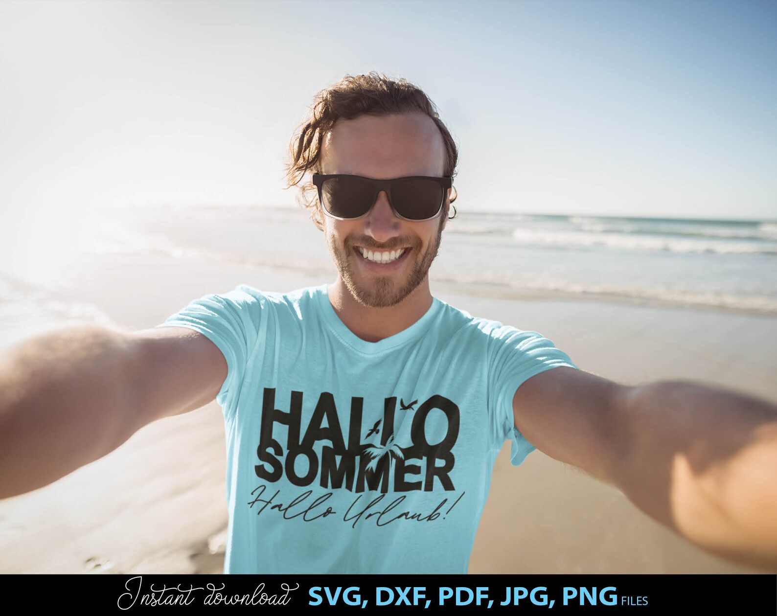 German Sommer Plotter File Svg Bundle Hallo Sommer Png Dxf - Etsy