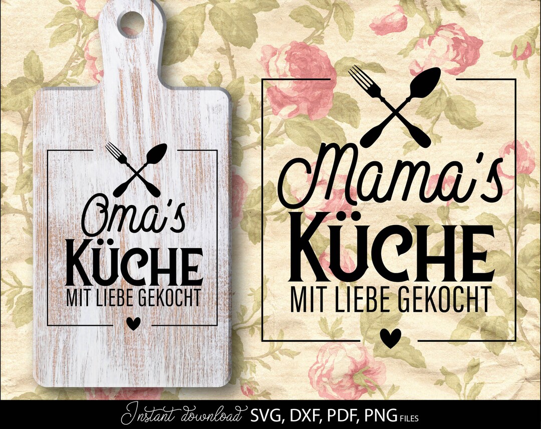 German Oma Kitchen Plotter File Svg Png - German Mamas Kitchen Plotter ...